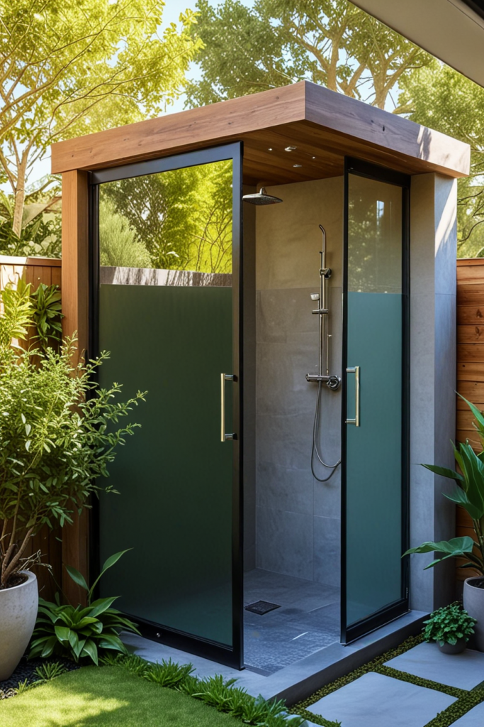 Summer Outdoor Shower Ideas: 54 Stunning Designs for Your Backyard