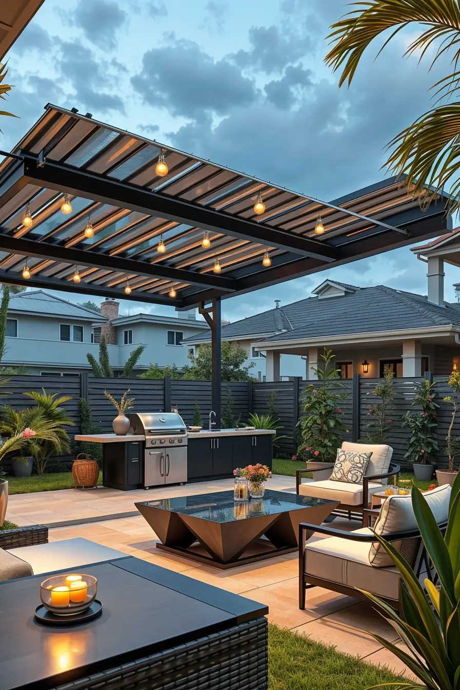 60 Outdoor BBQ Area With Roof 2026 – Modern Covered BBQ Ideas For ...